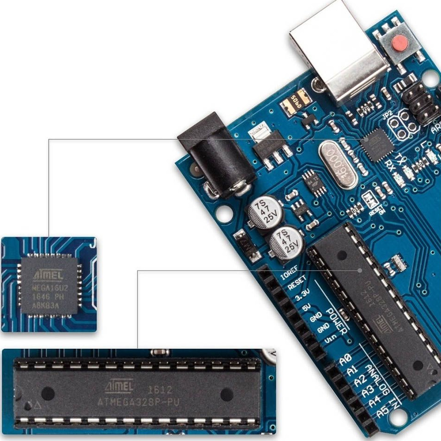 Arduino Uno R3 Atmega16u2 Mega328p купити в Києві за вигідною ціною